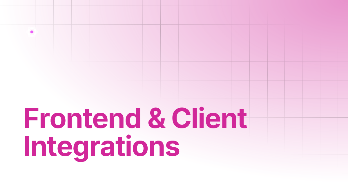 Frontend & Client Integrations | Perennial